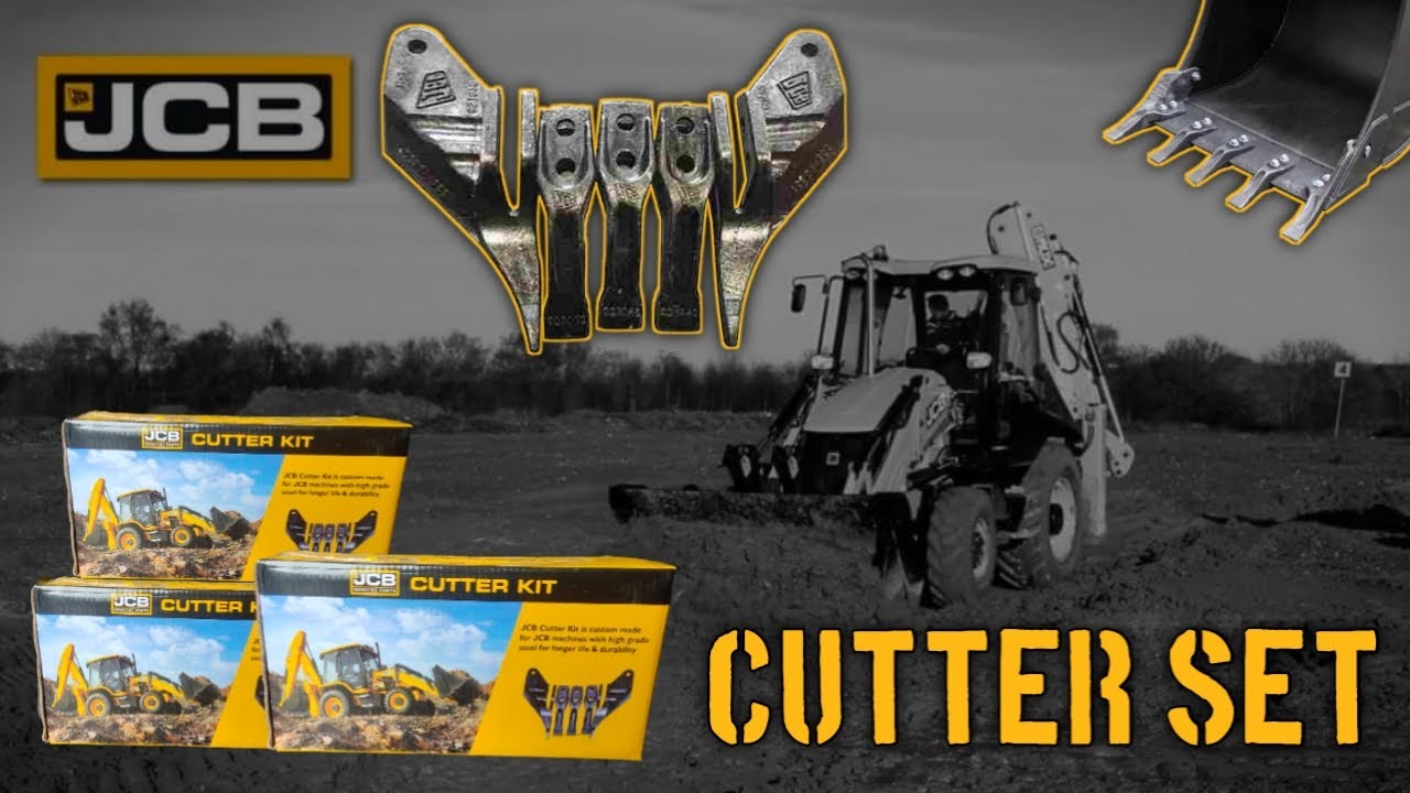 Jcb side cutter set original | #jcb #cutters #jcbvideo #spares - YouTube