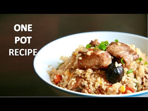 One pot meal - pork rib rice | better than restaurant taken out ...