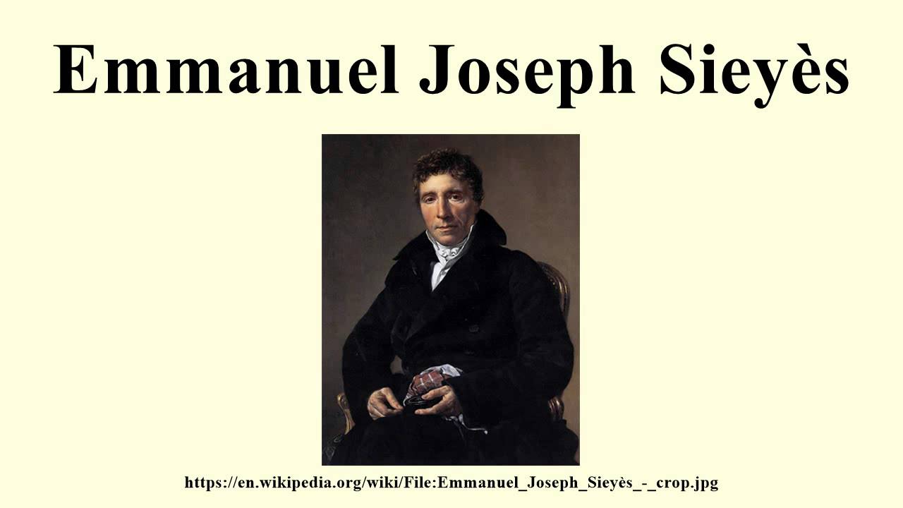 Emmanuel Joseph Sieyès - YouTube