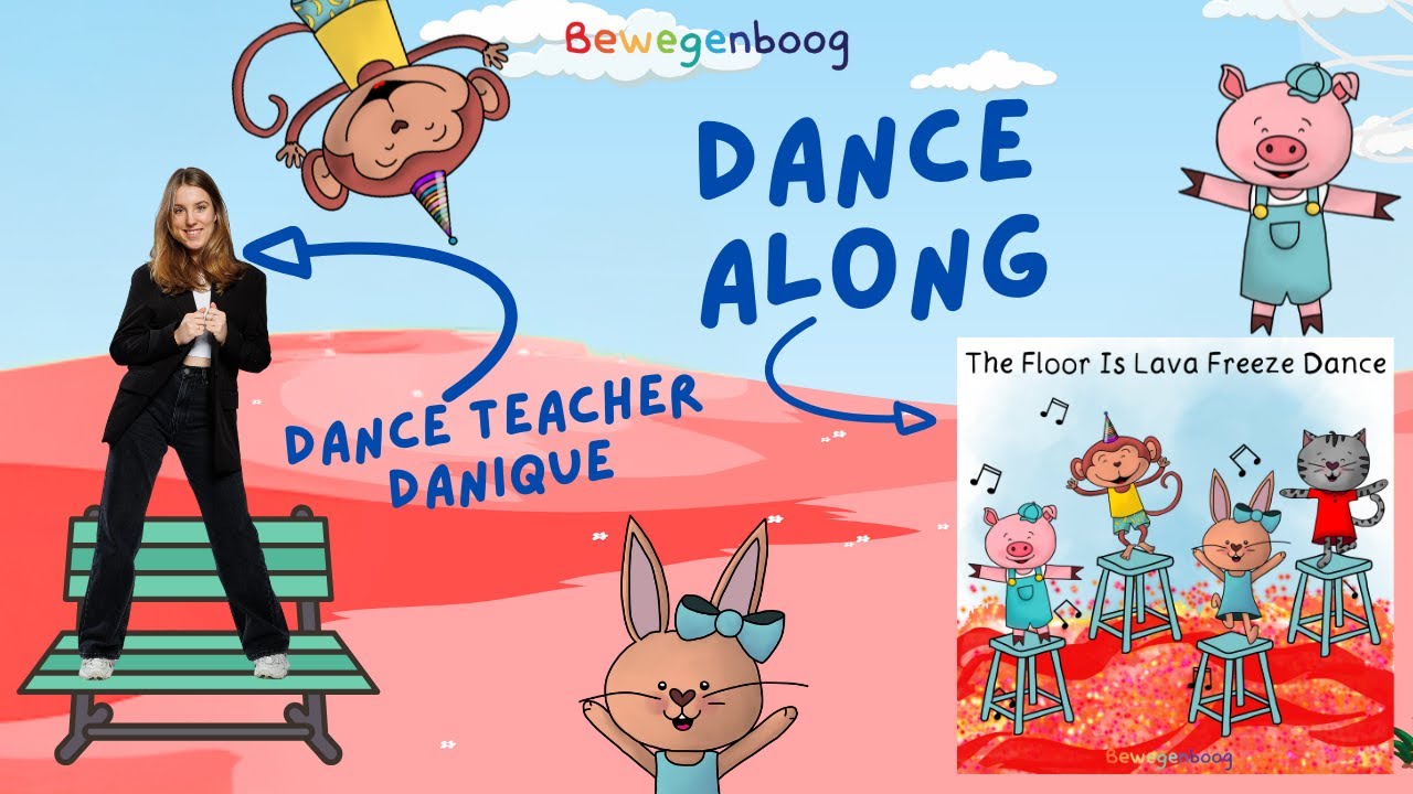 The Floor Is Lava Freeze Dance | Dance Along With Dance Teacher Danique ...