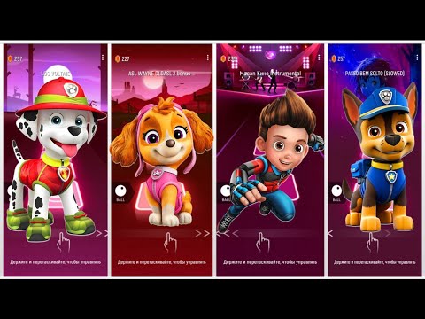 Paw Patrol Tiles Hop | AZA Viral Tiles Hop | Tiles Hop!