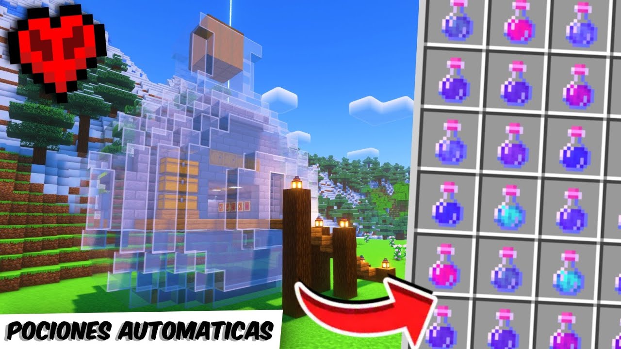 Hice una SUPER FABRICA de Pociones en Minecraft Hardcore - YouTube
