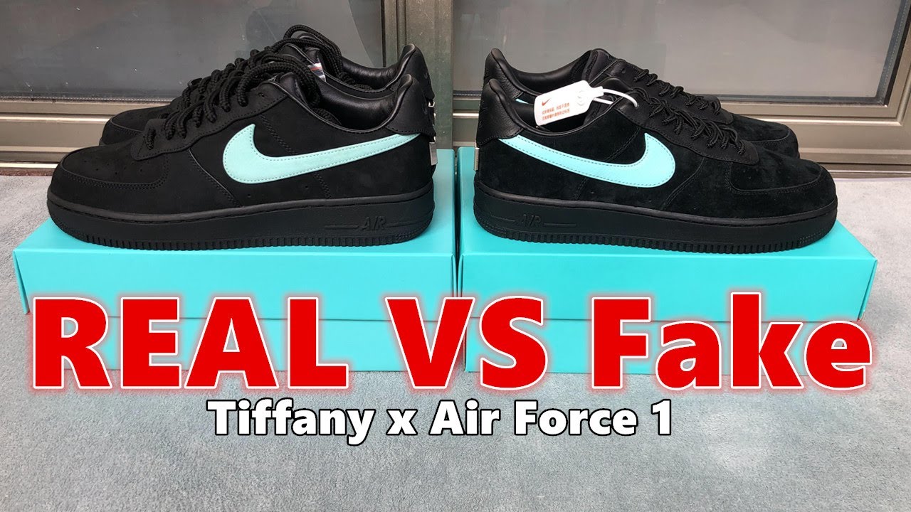 Real vs Fake Air Force 1 x Tiffany & Co "1837" from Suplook - YouTube