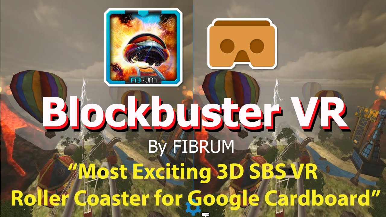 Blockbuster VR Most Exciting 3D SBS VR Roller Coaster for Google ...
