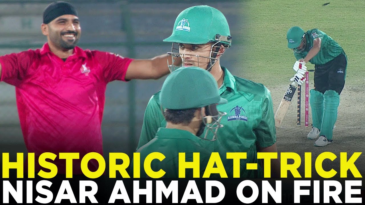 Historic Hat-Trick By Nisar Ahmad | Lahore B vs Rawalpindi | Match 48 ...