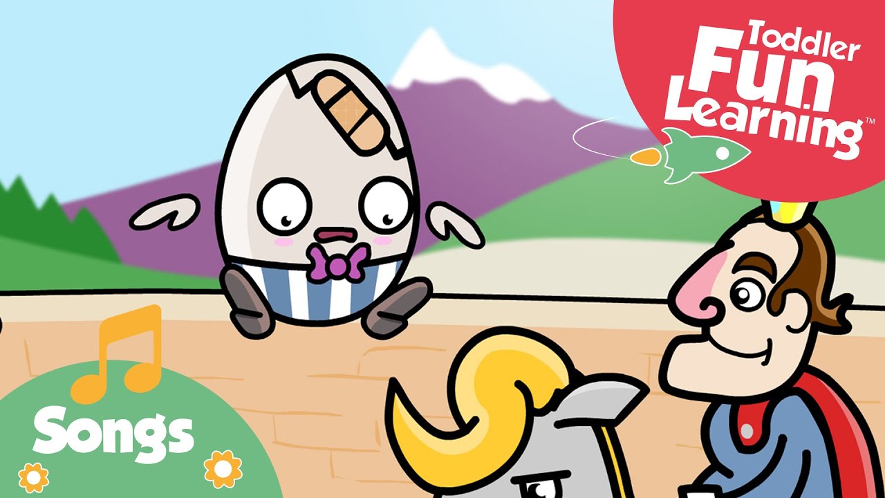 Humpty Dumpty | Nursery Rhyme for Toddlers | Toddler Fun Learning ...