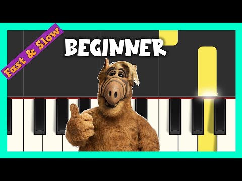 Alf Theme - BEGINNER Piano - YouTube
