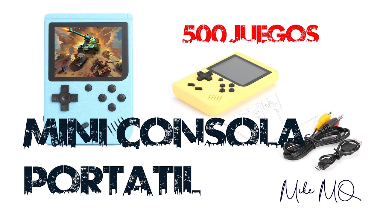 MINI CONSOLA RETRO PORTATIL, !!! MUY BARATA SOLO 12€ !!! con 500 juegos ...