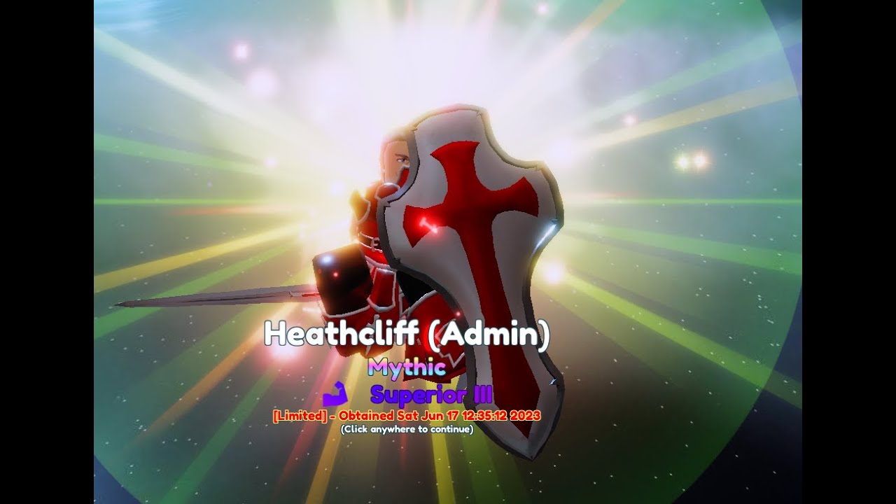 heathcliff evo max level with A- SS SS stats showcase (anime adventures ...