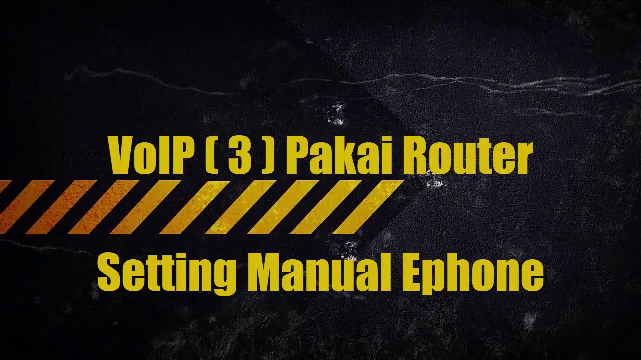 VoIP ( 3 ) Setting Manual Ephone dengan Mac Address - YouTube