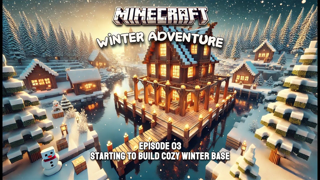 Minecraft: Building Structure of Winter Base ️ | with Lofi Beats 🎄 ...