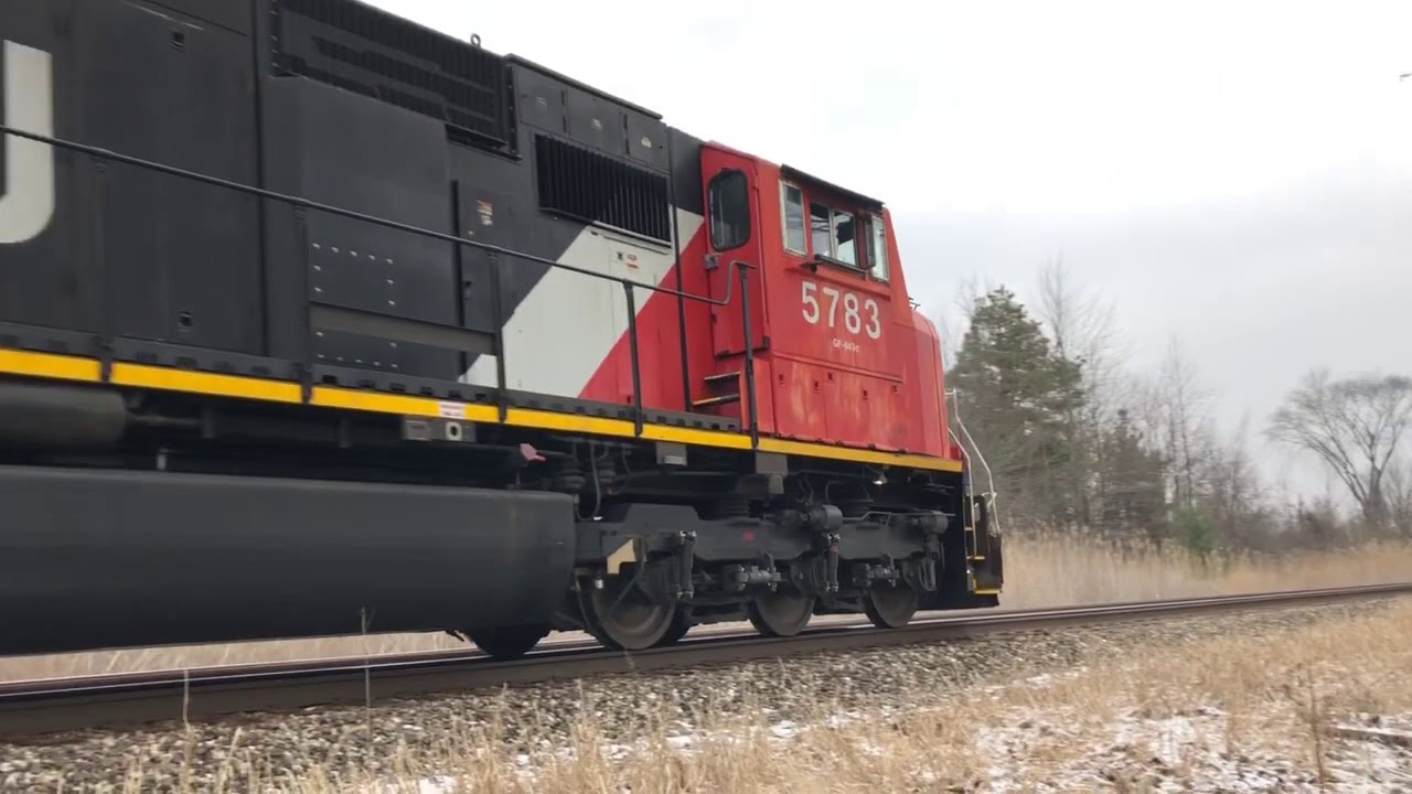 CN 5783 with BLUE CN IC 2463 and CN 2439 new haven mi - YouTube