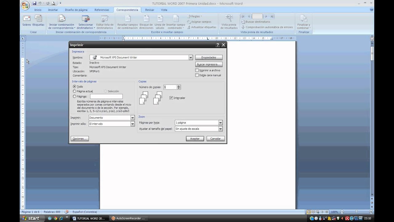 Pasos para imprimir un documento - YouTube