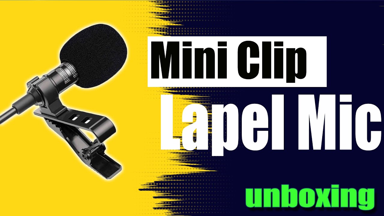 Mini Clip Lavalier Lapel Microphone - YouTube