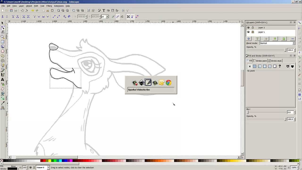 Using layers in Inscape to improve draw sequence in Sparkol - YouTube