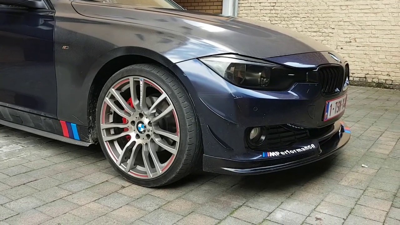 Part 1 - Bmw F30 F31 bumper style f32 Mperformance - YouTube