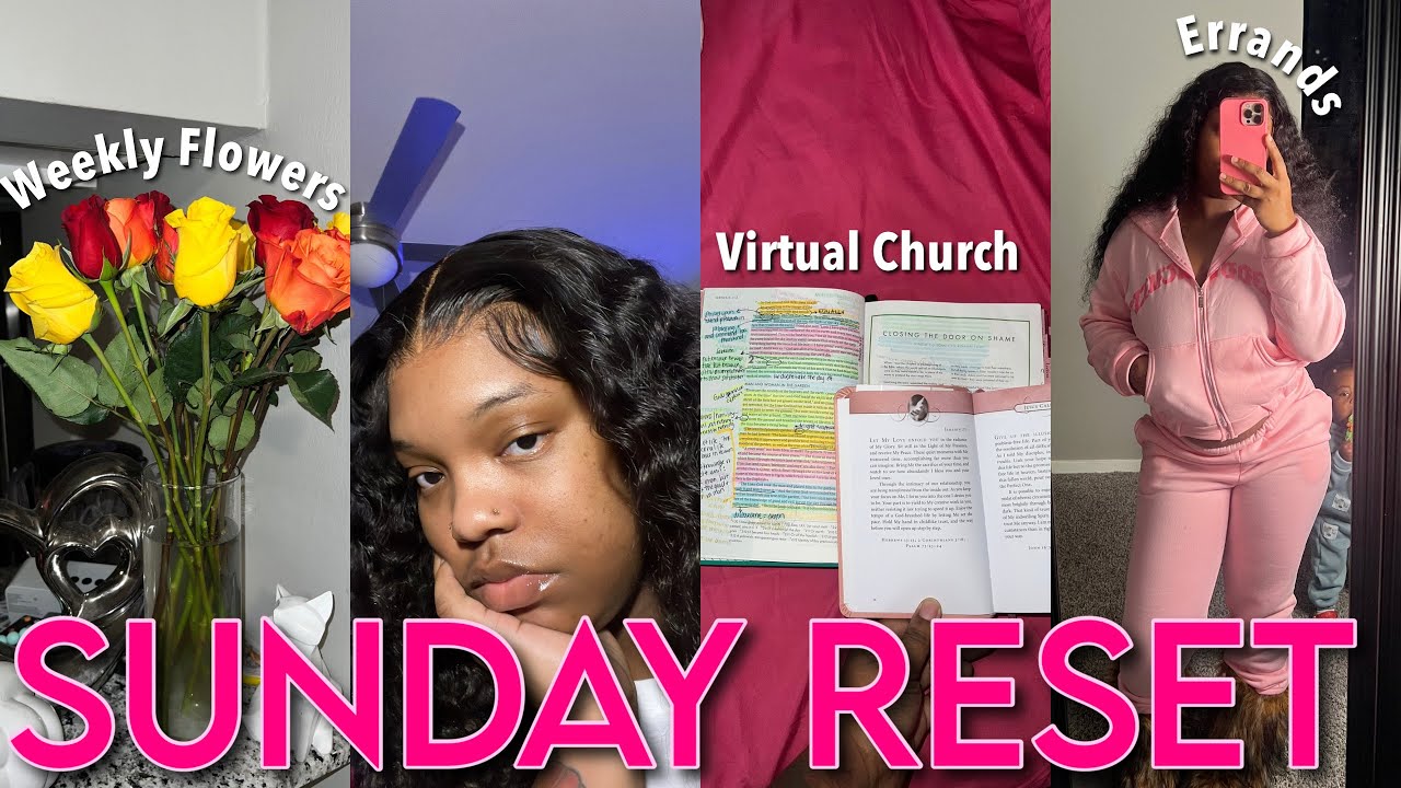 SUNDAY RESET: virtual church, weekly flowers, house resetting, Walmart haul, cooking & more ...