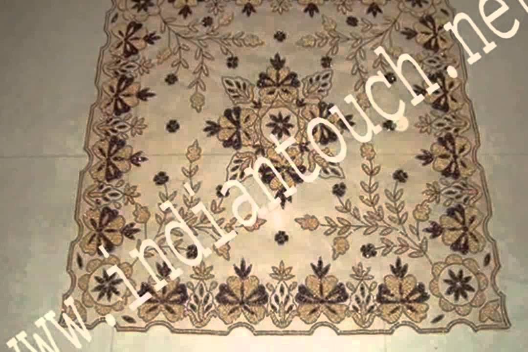 TABLE CLOTH ARABIC DESIGN-INDIAN TOUCH - YouTube