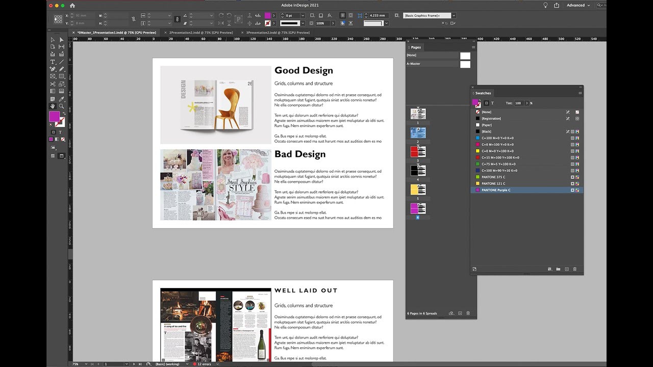 InDesign - Packaging Files / Merging Documents / Selecting Colour - YouTube