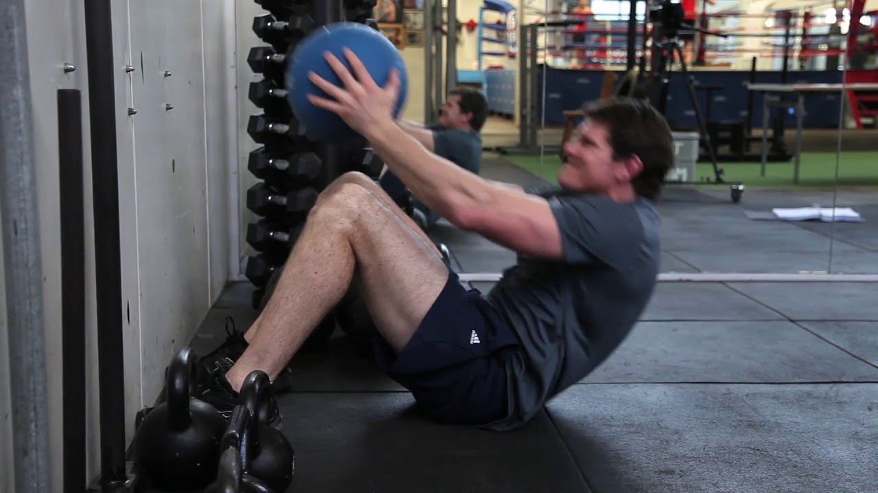 Chest Push w. Medicine Ball CHEST - YouTube