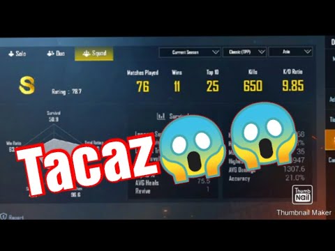 TACAZ PROFILE AND K/D ratio / SENSITIVITY -TACAZ - YouTube