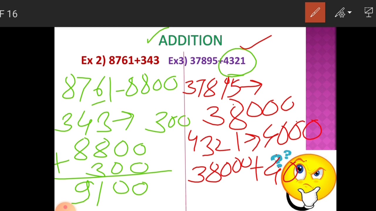 Estimating sum and difference. - YouTube