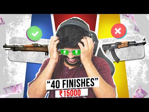 💀40 SNIPER FINISHES = ₹15,XXX?😱🔥DINNER CHALLENGE! 🤣😭 | Ruthless Gaming | TELUGU BGMI