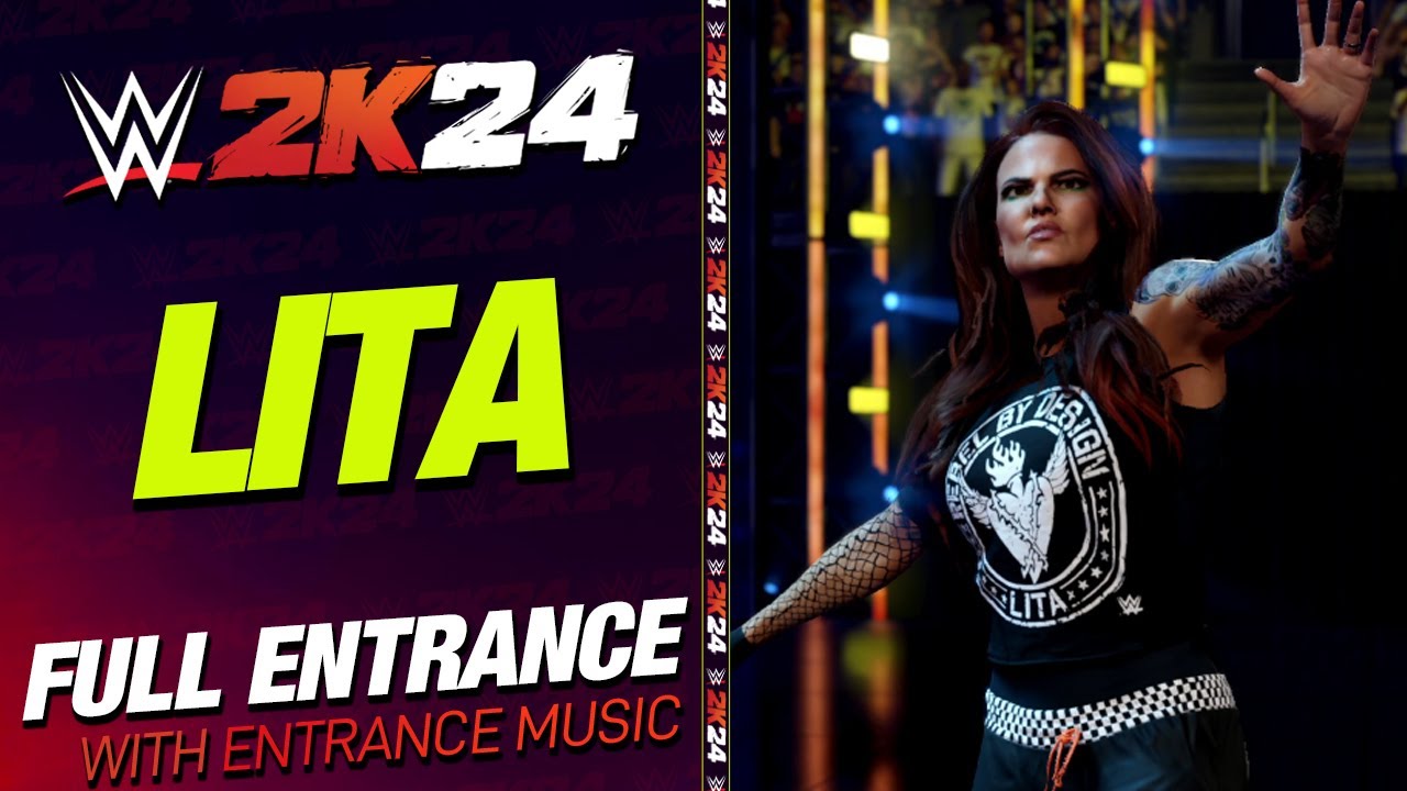 LITA WWE 2K24 ENTRANCE - #WWE2K24 LITA ENTRANCE THEME - YouTube