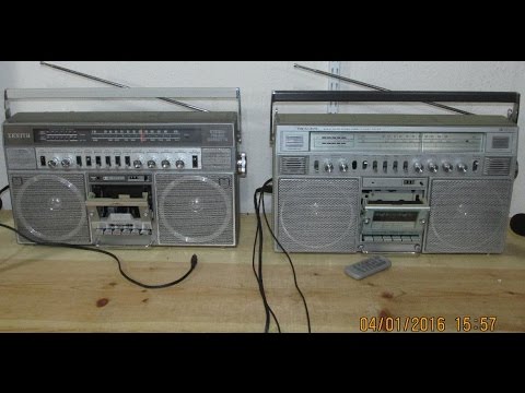 Realistic Model no 14-776 SCR 6 versus Zenith R99 Boombox Audio sound ...