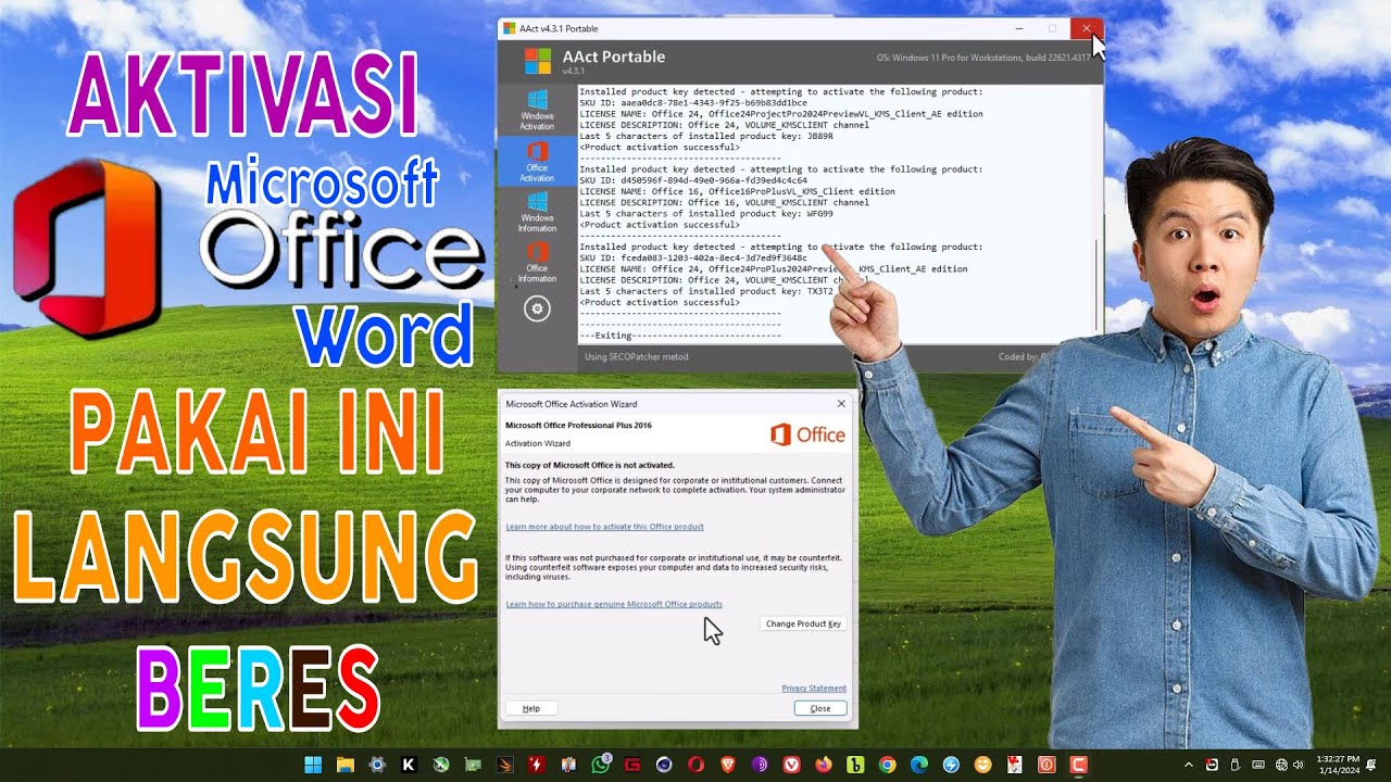 CARA MENGATASI MICROSOFT OFFICE YANG MATI TIDAK BISA DI BUKA #Microsoft Office Activation Wizard ...