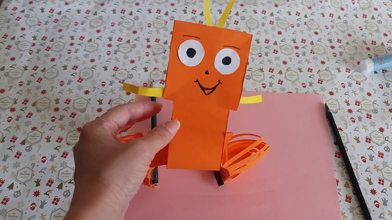 Paper Craft - Walking robot made of paper оригами робот из бумаги # ...
