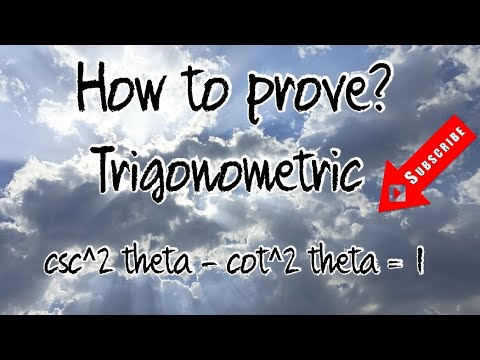 a beautiful trigonometric function proving 🤯 |csc^2 theta - cot^2 theta ...