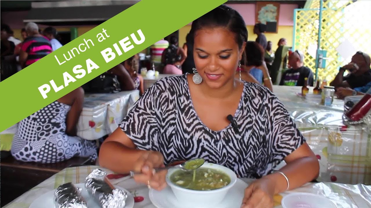 Lunch at Plasa Bieu | Curacao food - YouTube