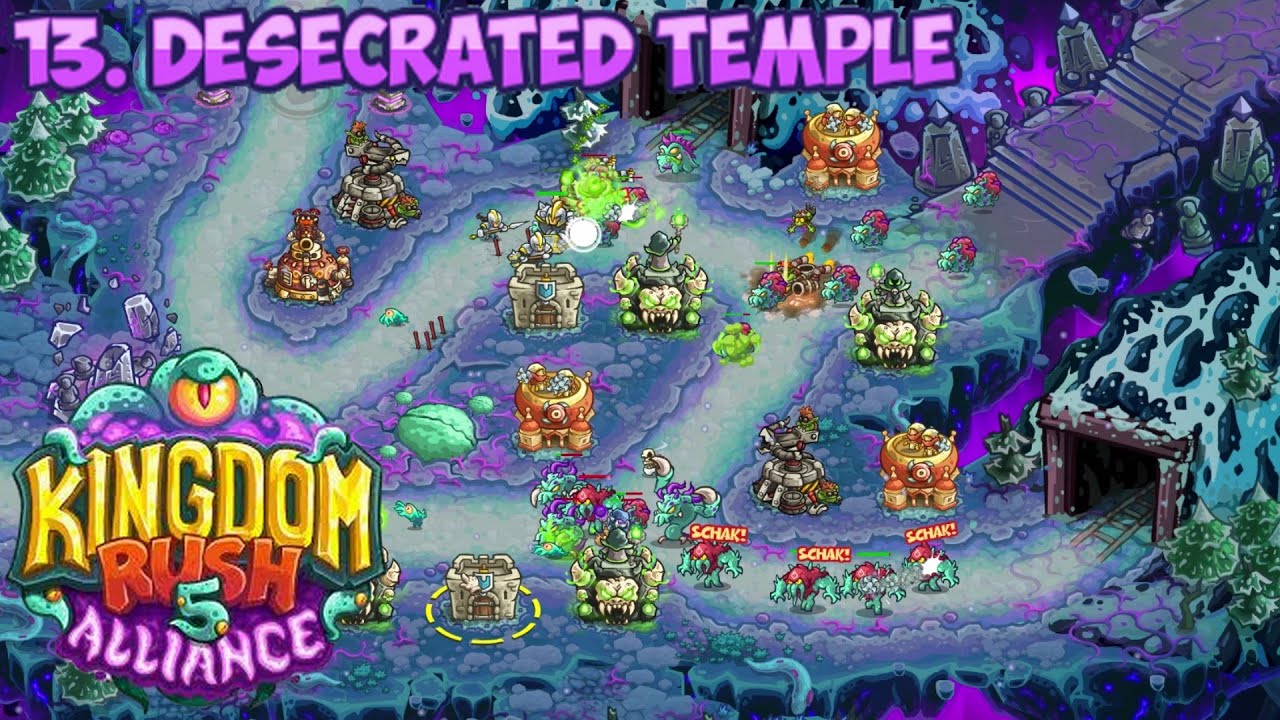 Kingdom Rush Alliance - Desecrated Temple - YouTube