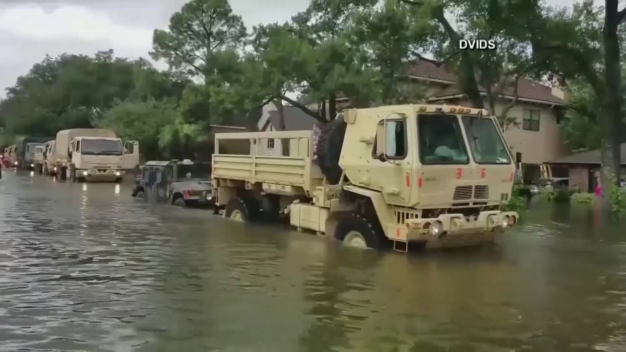 Houston firefighters ready rescue equipment just in case - YouTube