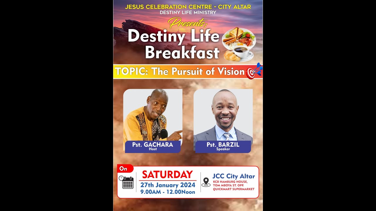 DESTINY LIFE BREAKFAST | THE PURSUIT OF VISION | 27.01.24 - YouTube