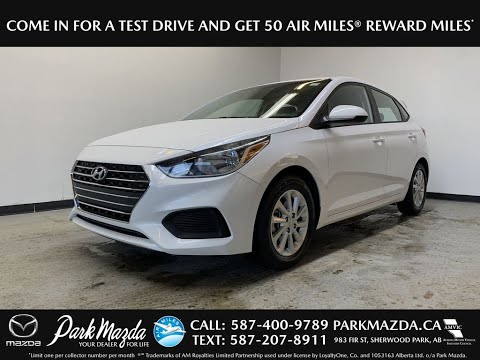 WHITE 2019 Hyundai Accent PREFERRED Review   - Park Mazda