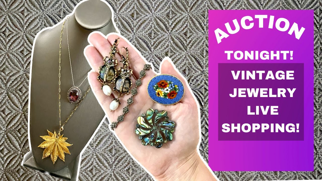 Vintage Jewelry Auction! From My Collection & Thrift With Me Videos ...