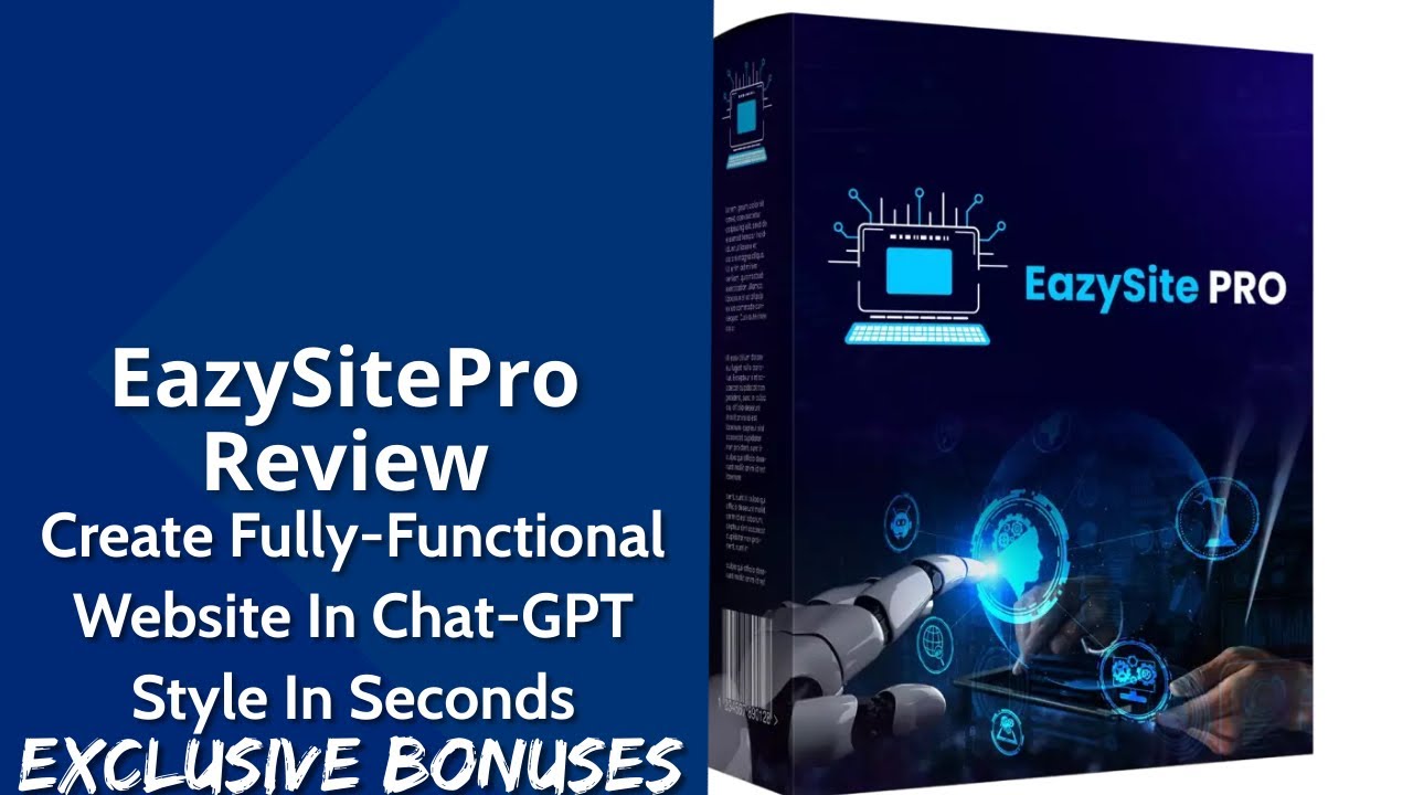 EazySitePro Review | Create Fully-Functional Website In Chat-GPT Style In Seconds - YouTube
