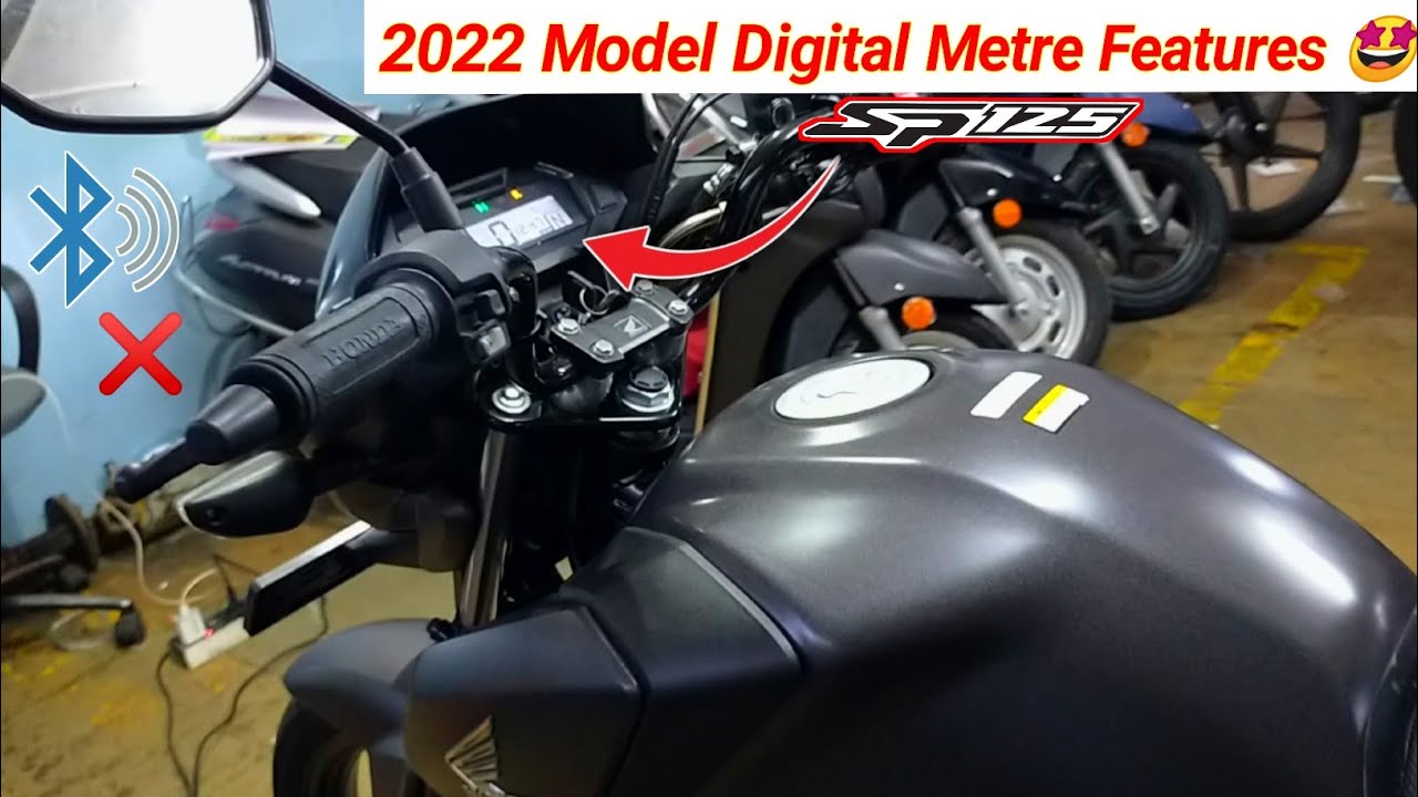 🔥HONDA SP 125 BS6-2022 MODEL DIGITAL METER ALL FEATURES 🤩| RIDER SP ...