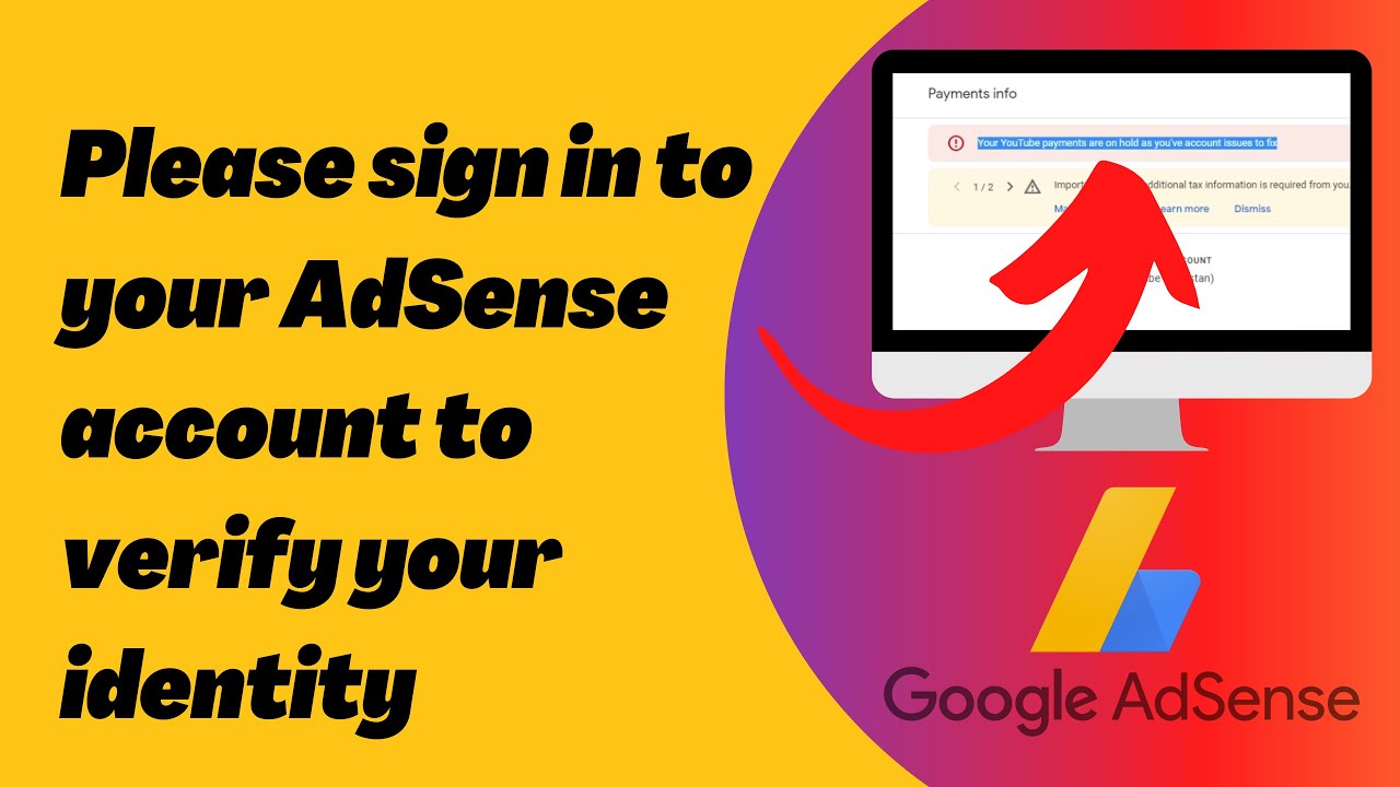 Please sign in to your AdSense account to verify your identity | Your ...