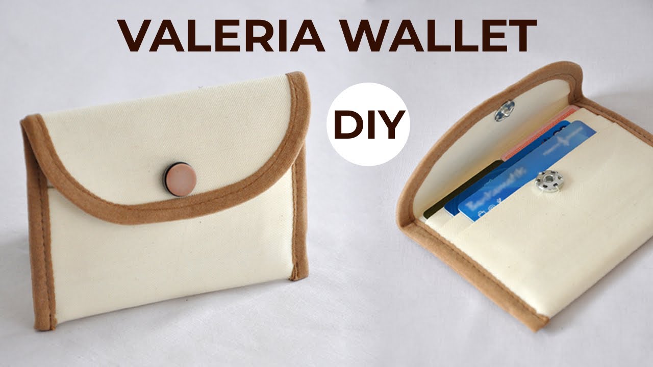 DIY VALERIA WALLET I SEWING PATTERN & PDF INSTRUCTION - YouTube