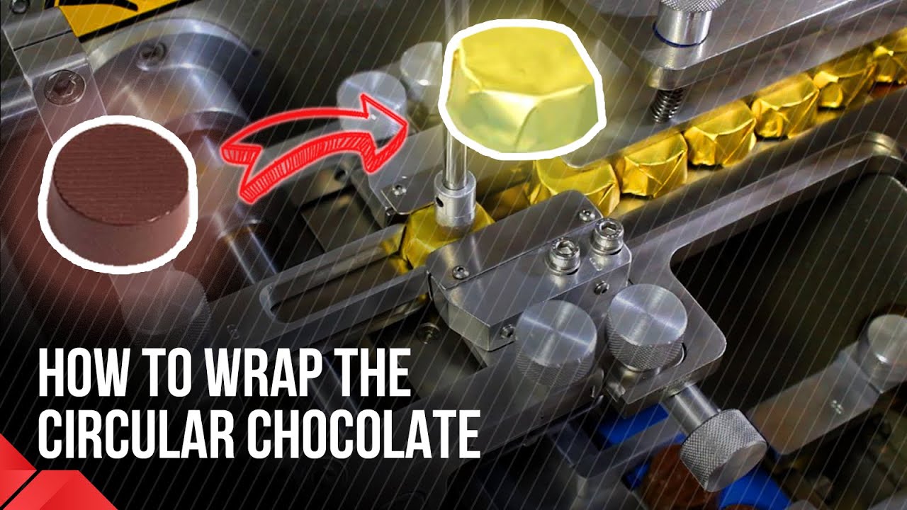 How To Wrap The Circular Chocolate Pieces Effectively - YouTube