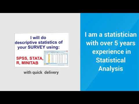 Do statistical analysis of your survey data - YouTube
