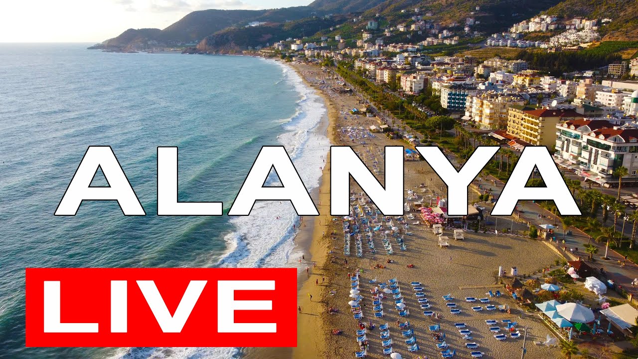 Alanya Live camera. KLEOPATRA BEACH. Alanya Turkey 28.07.2024 #alanya #turkey #livestream # ...