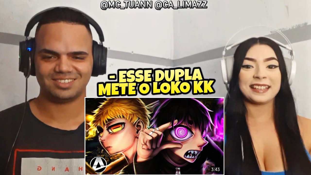 React - ♪ Noah e Kaleb (Sense Life) | Parceria Formada | AniRap e ...