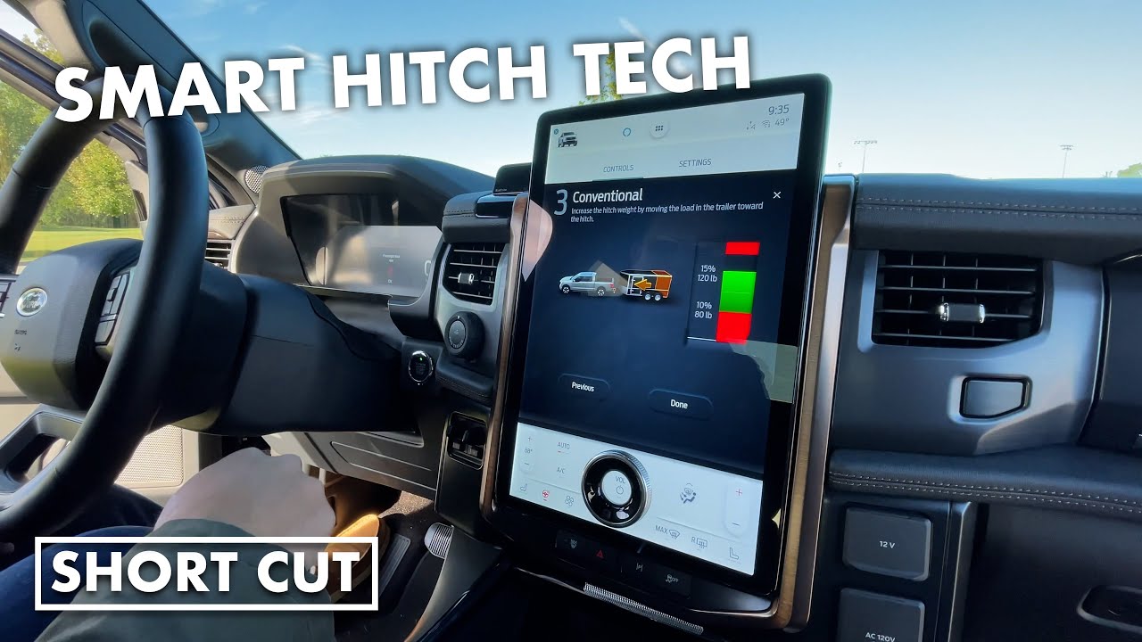 Testing the Smart Hitch Tech on the F-150 Lightning - YouTube