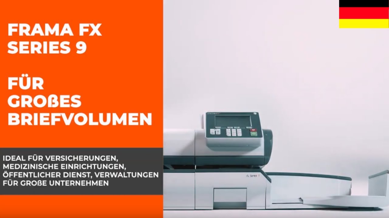Neuvorstellung: Frankiermaschine FX9 für großes Briefvolumen | Frama ...