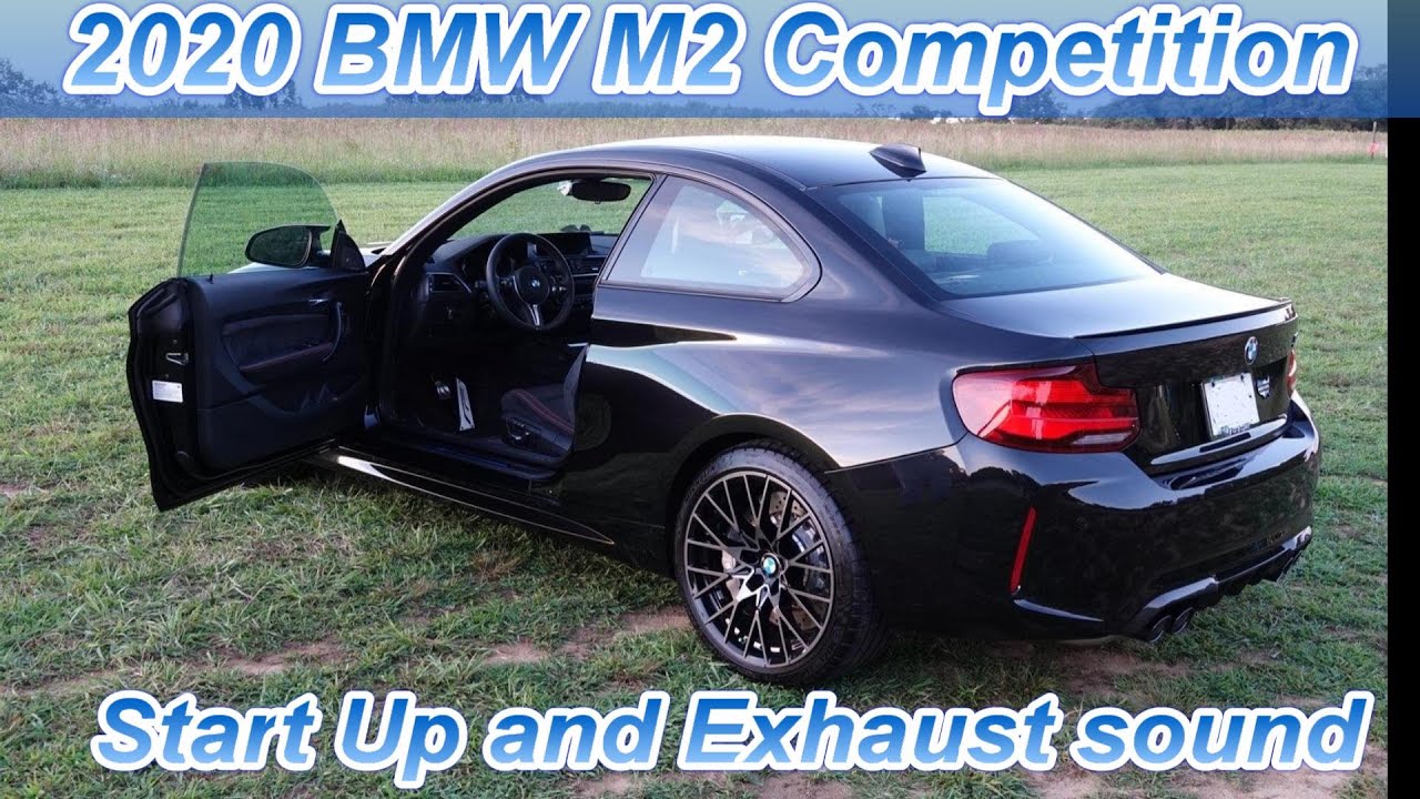 BMW M2 Competition Black F87 With Stock Exhaust Sound - YouTube
