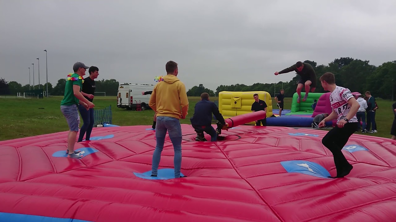 Pedal Powered Last Man Standing Game - YouTube